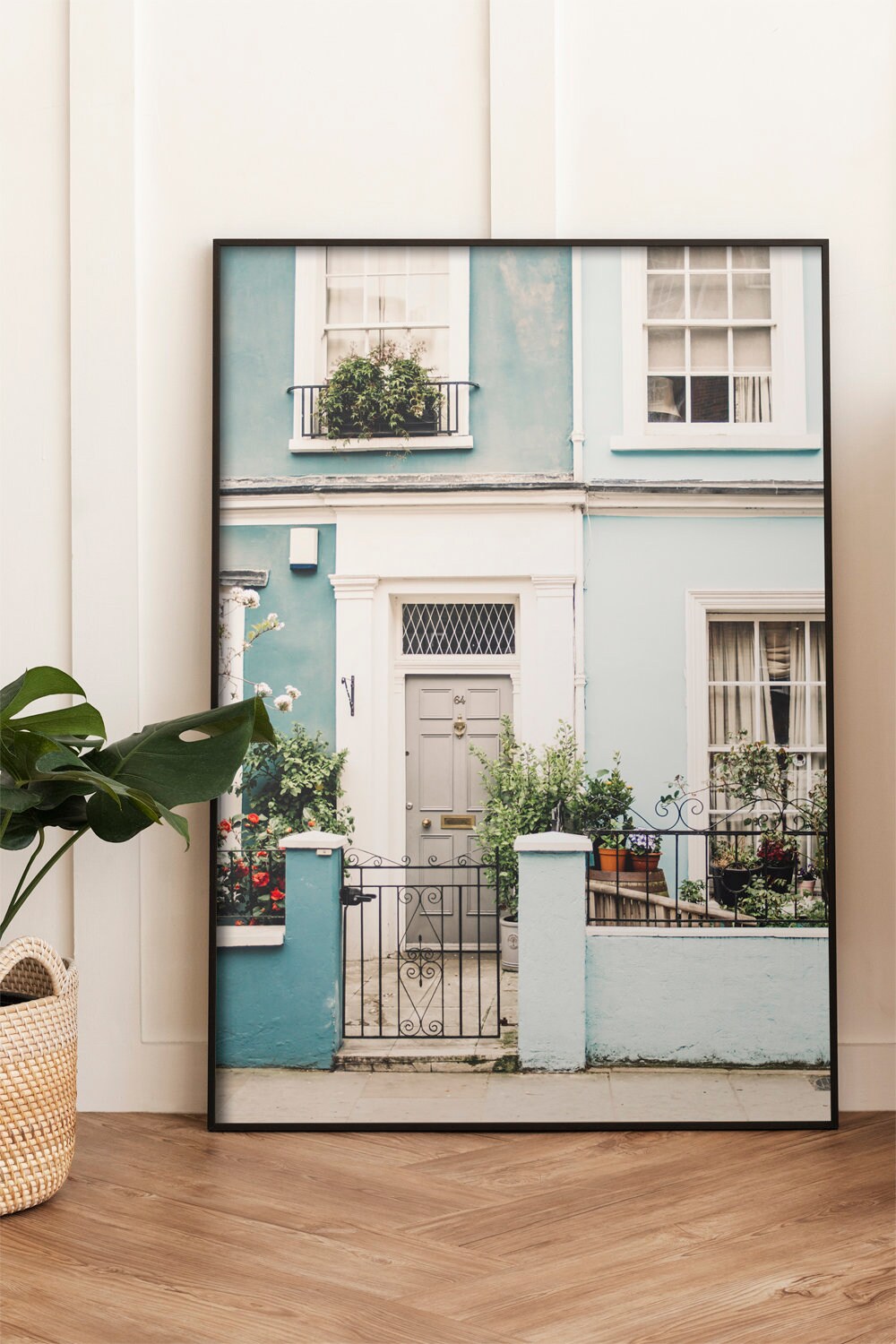 Blue House Photo Architecture Print Notting Hill Photo Print English ...
