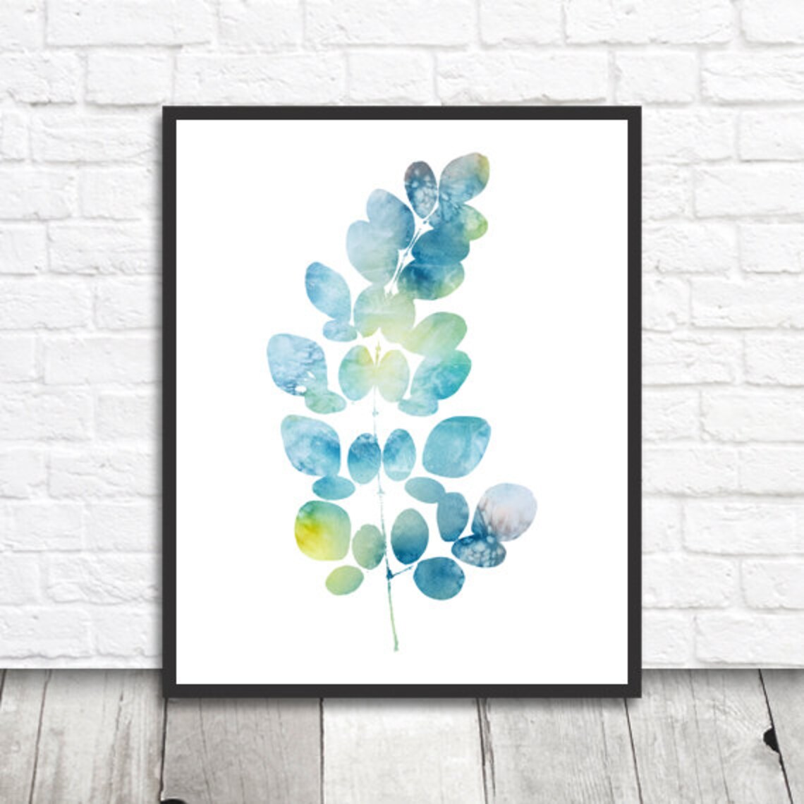 Watercolor Leaf Leaf Print Leaf Printable Digital Print | Etsy