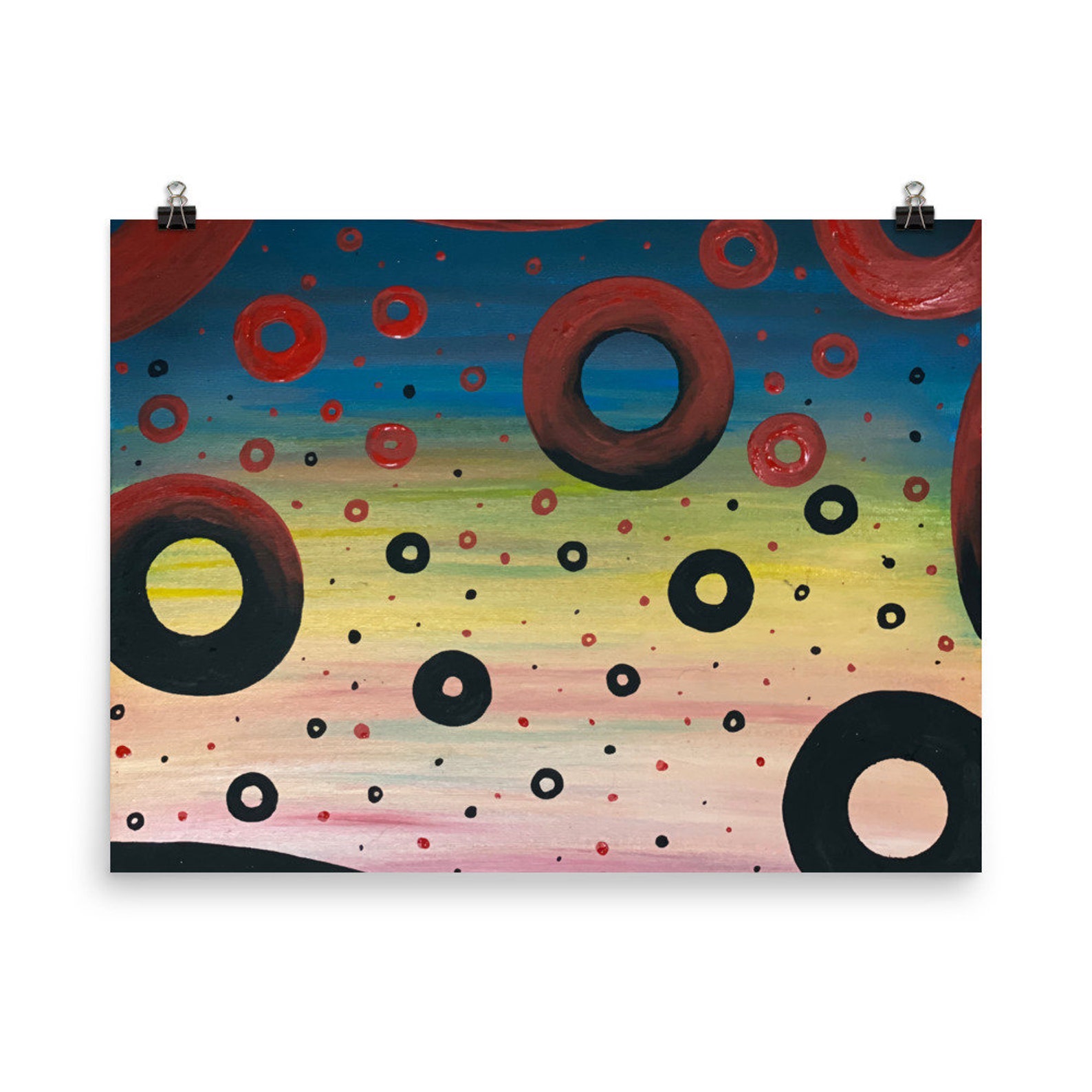 Phish Art, Donut Artwork Poster, Music Poster, Phish Artwork, Abstract ...