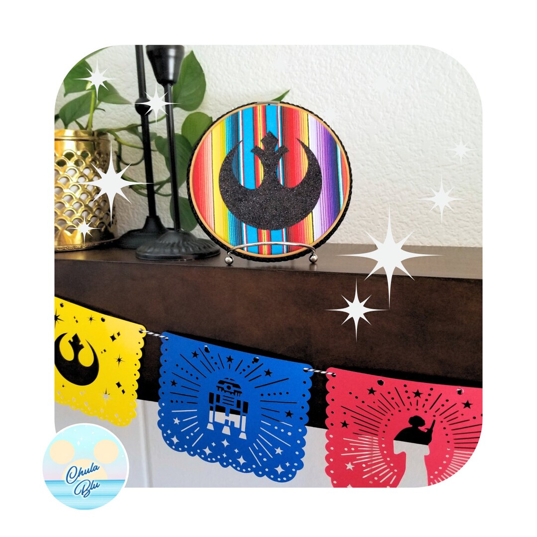 Zarape Star Wars Rebel Insignia Embroidery Hoop Art / Serape / Estar ...