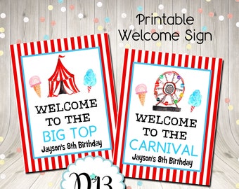 Circus welcome sign | Etsy