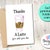 Thanks A Latte Thank You Card Printable Digital INSTANT DOWNLOAD - Etsy