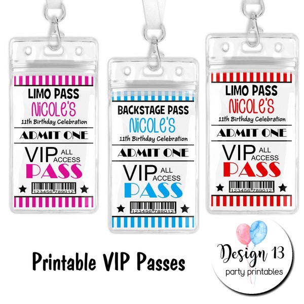 Backstage Passes - Etsy