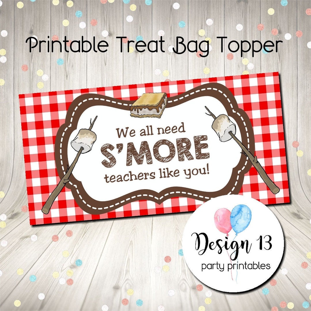 Teacher Appreciation S'more Teachers Like You Thank You Treat Bag ...