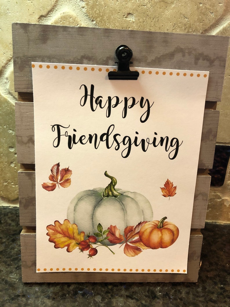 Happy Friendsgiving Sign Printable Digital INSTANT DOWNLOAD | Etsy