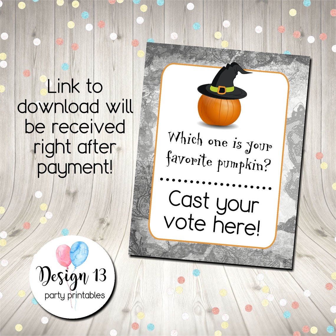 Pumpkin Carving Contest Sign Digital Printable Instant - Etsy