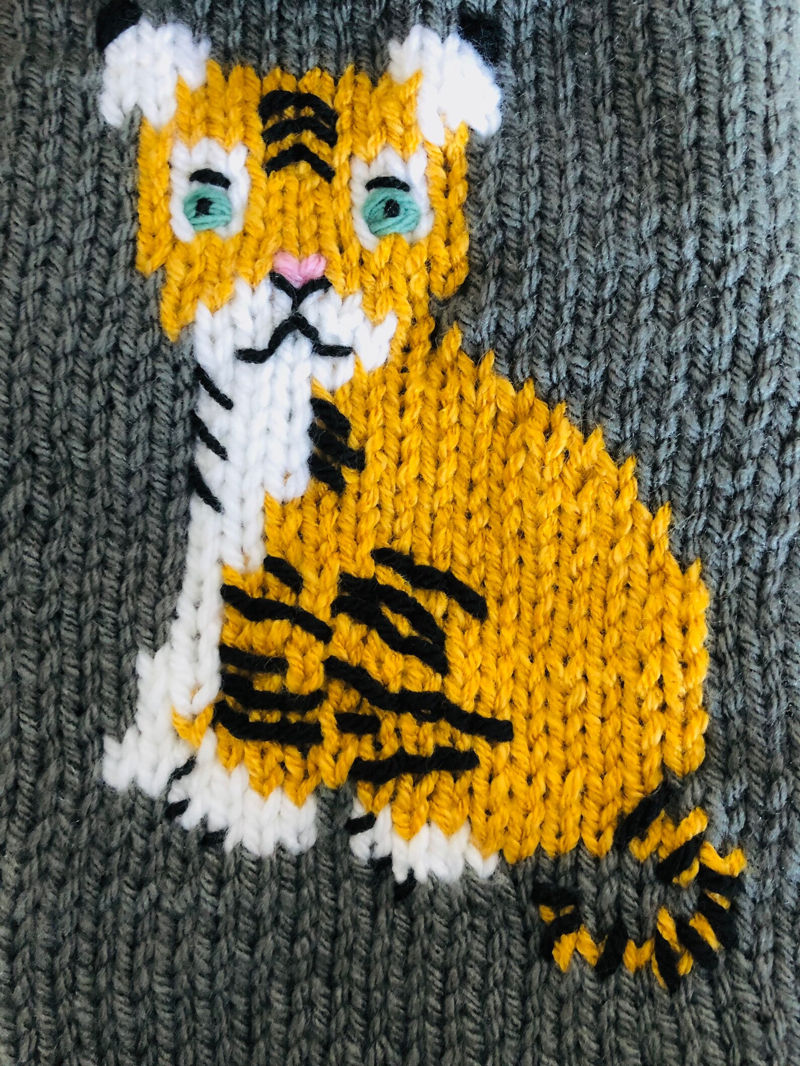 Tiger Cub Hot Water Bottle Cover Knitting Pattern - Etsy UK