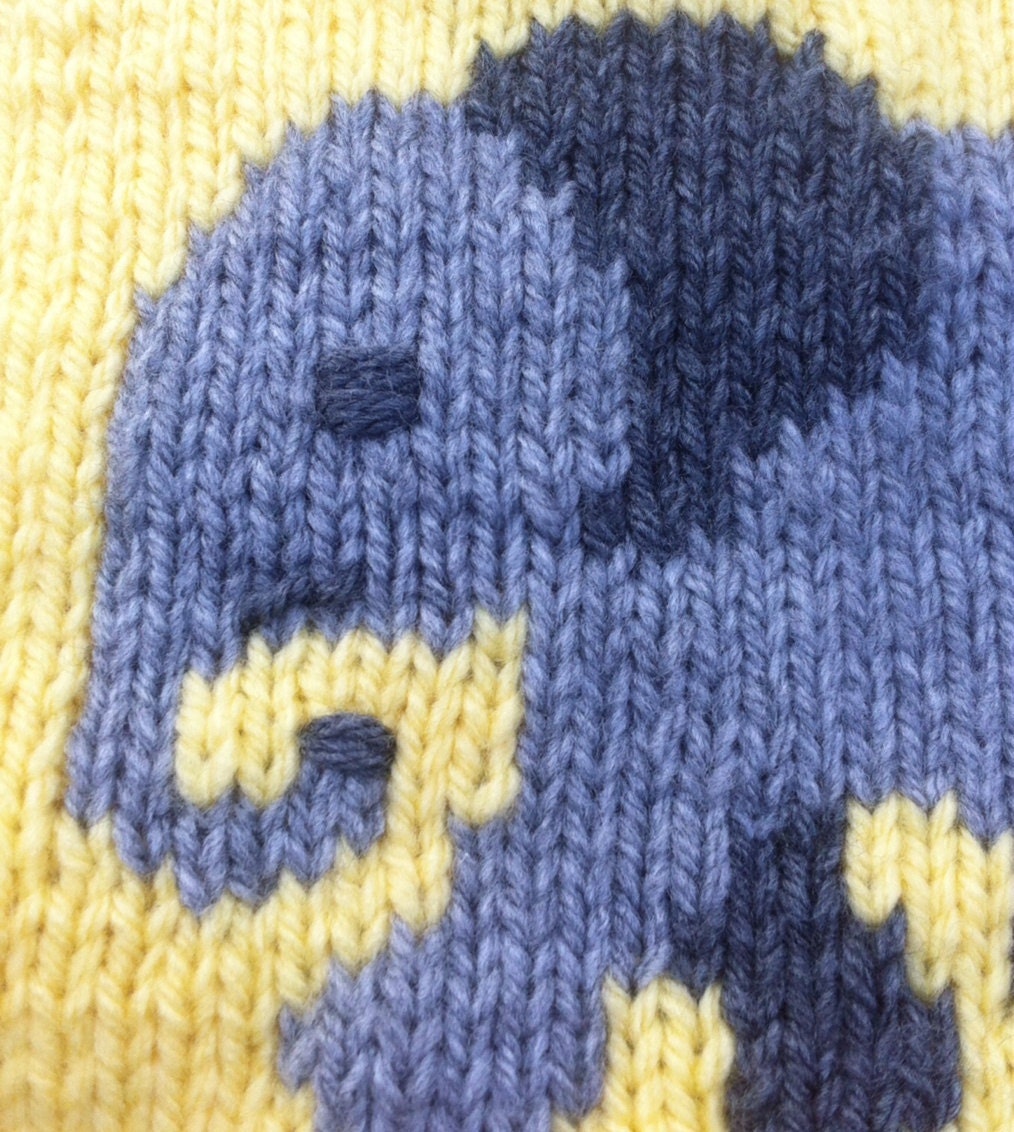 Elephant Baby Blanket, Knitting Pattern - Etsy