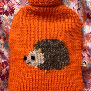 Hedgehog Hot Water Bottle Cover Knitting Pattern - Etsy