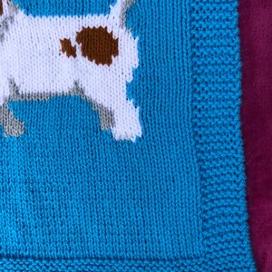 Jack Russell Baby Blanket, Knitting Pattern - Etsy UK