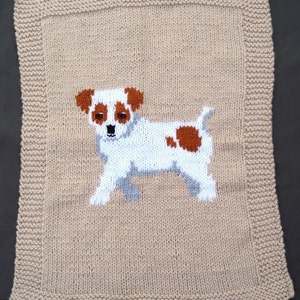 Jack Russell Baby Blanket, Knitting Pattern - Etsy UK