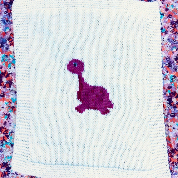 Baby Dinosaur Blanket Knitting Pattern | Etsy