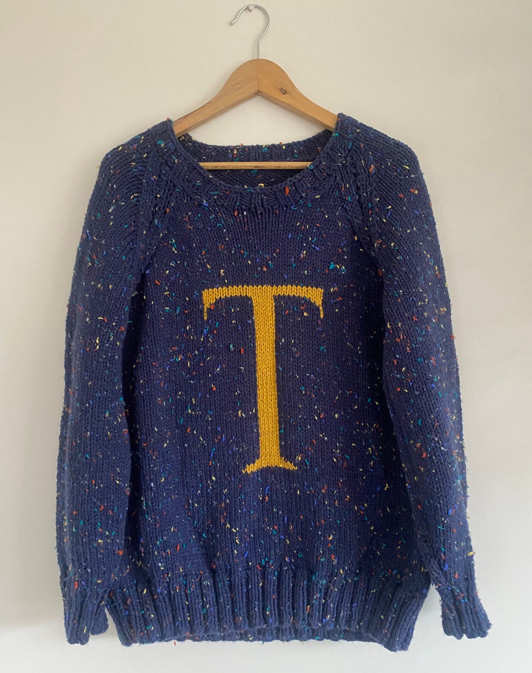 Letter T Sweater, Knitting Pattern - Etsy