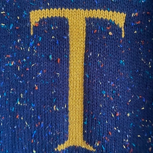 Letter T Sweater, Knitting Pattern - Etsy