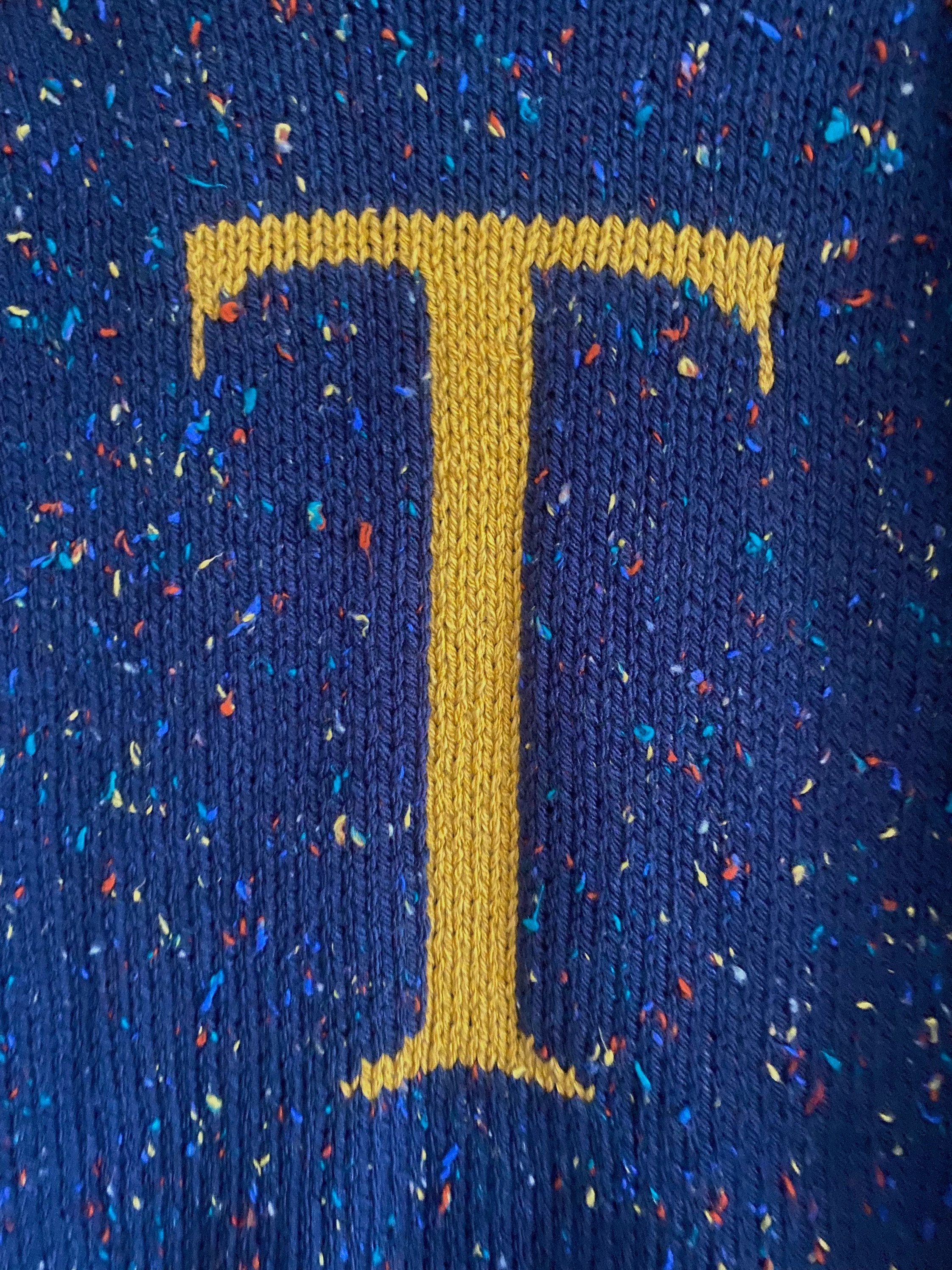 Letter T Sweater, Knitting Pattern - Etsy