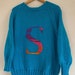 Letter S Sweater Knitting Pattern Sizes Small Medium and - Etsy UK