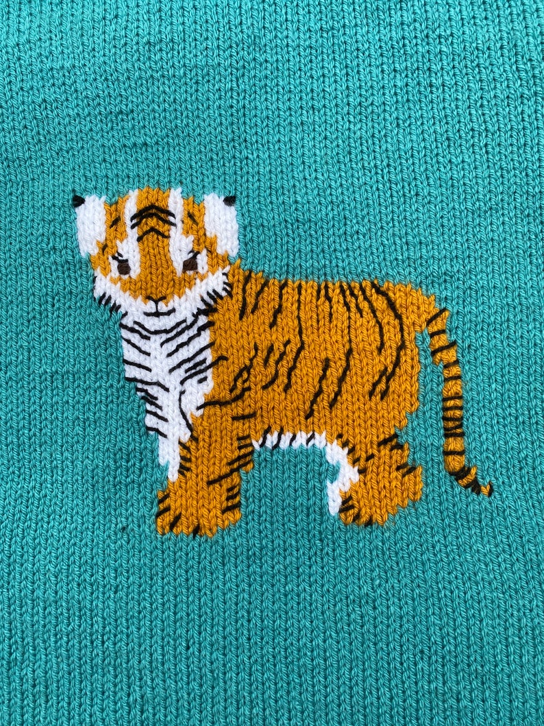 Tiger Baby Blanket Knitting Pattern. - Etsy