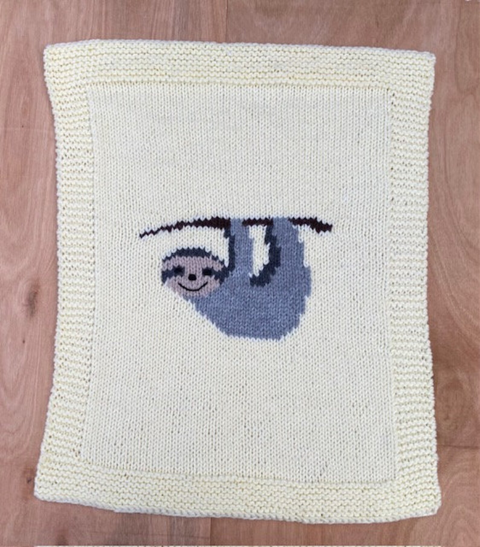 Sloth Baby Blanket, Knitting Pattern - Etsy