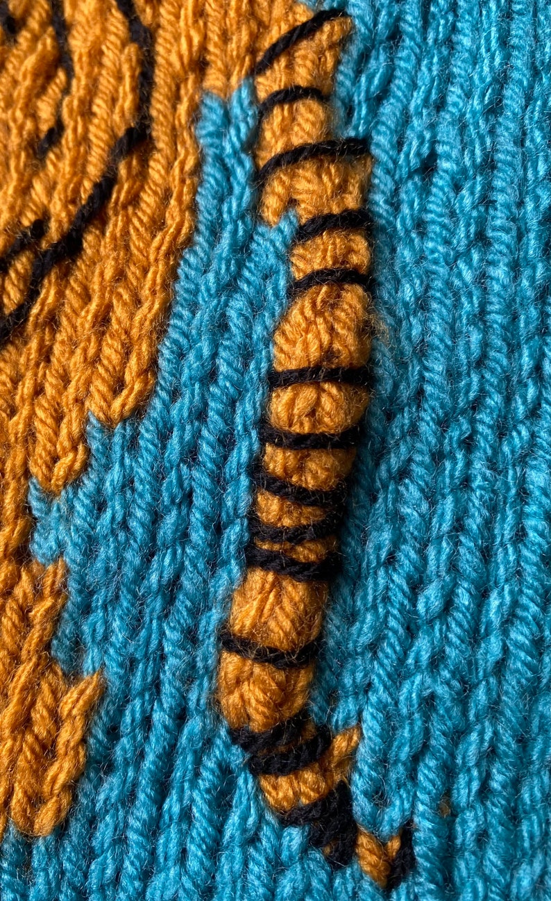 Tiger Baby Blanket Knitting Pattern. - Etsy