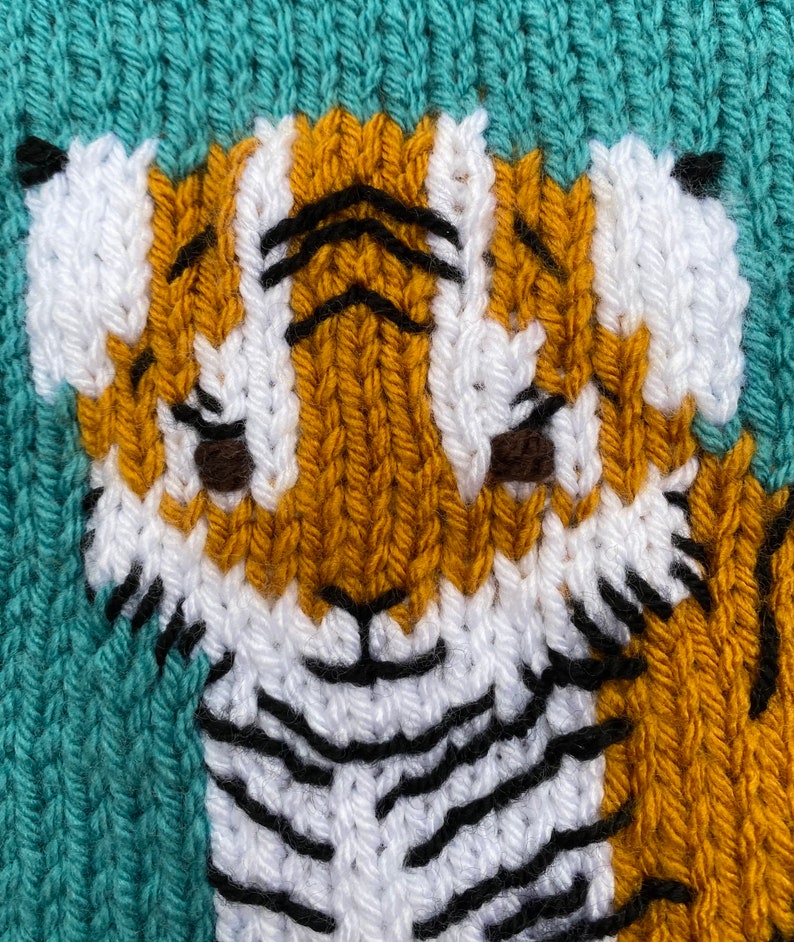 Tiger Baby Blanket, Knitting Pattern. - Etsy