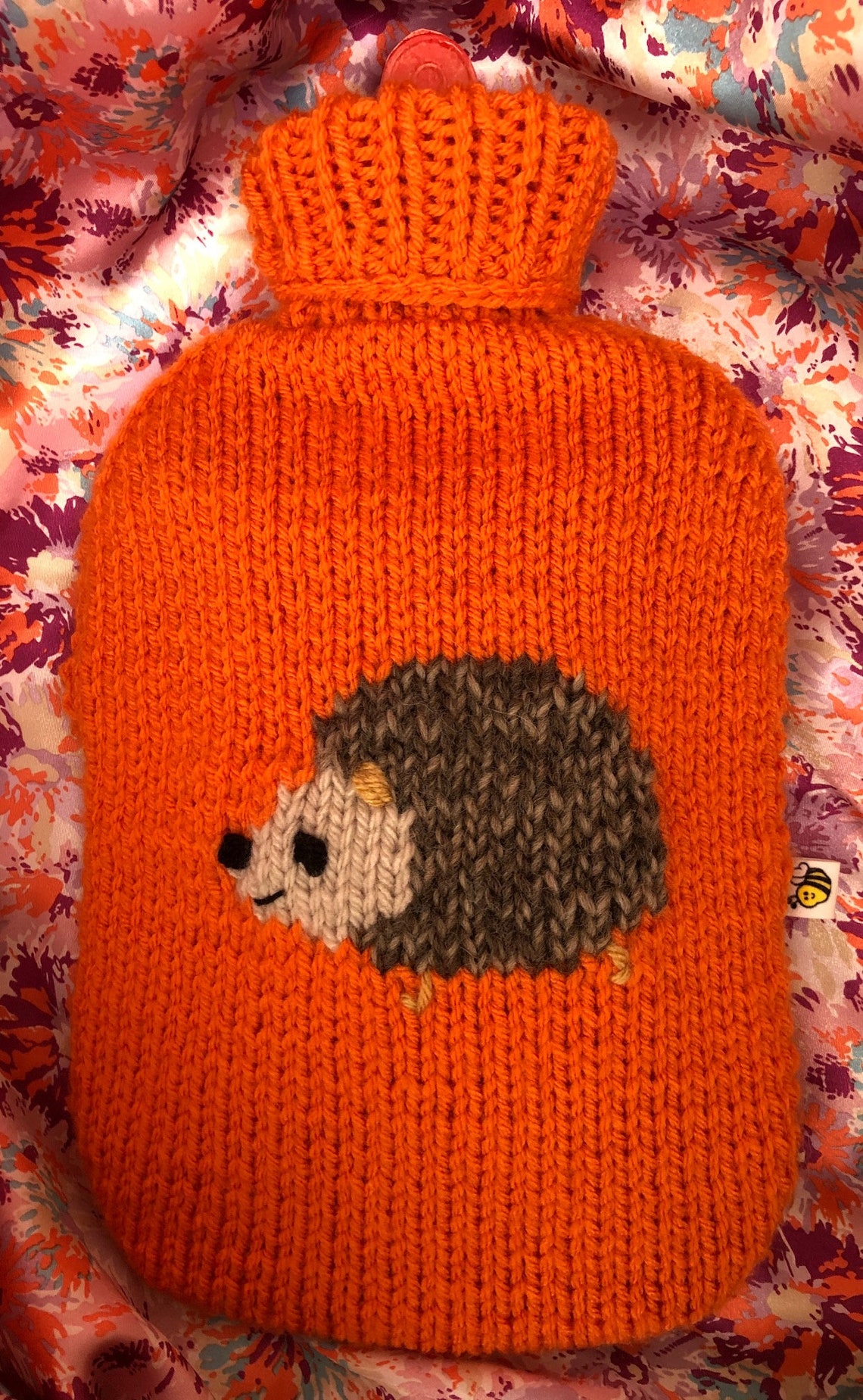Hedgehog Hot Water Bottle Cover Knitting Pattern for a 2 | Etsy