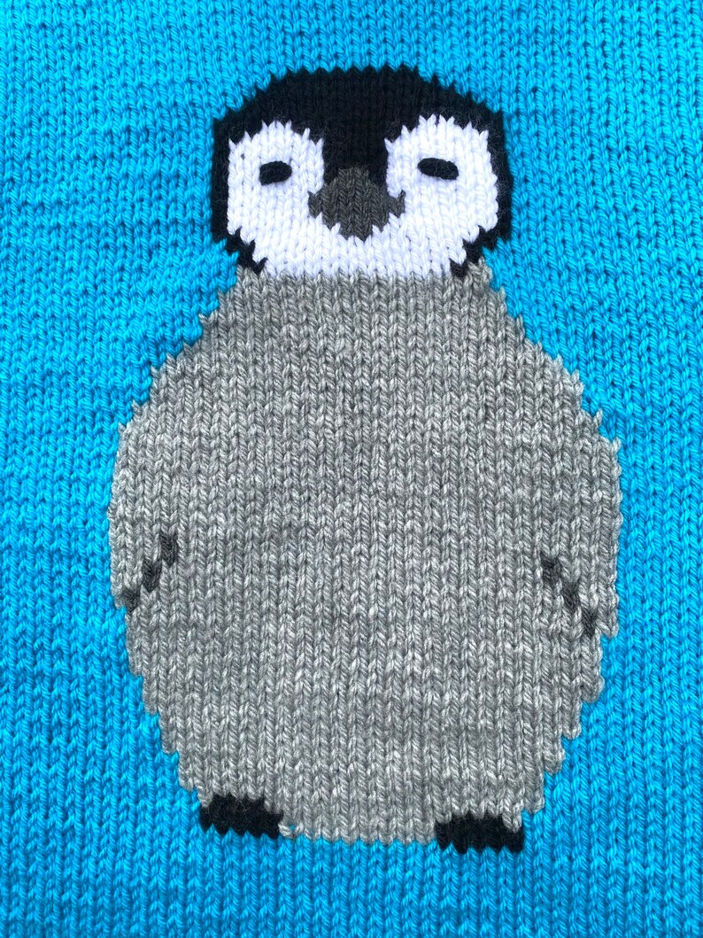 Penguin Baby Blanket, Knitting Pattern - Etsy
