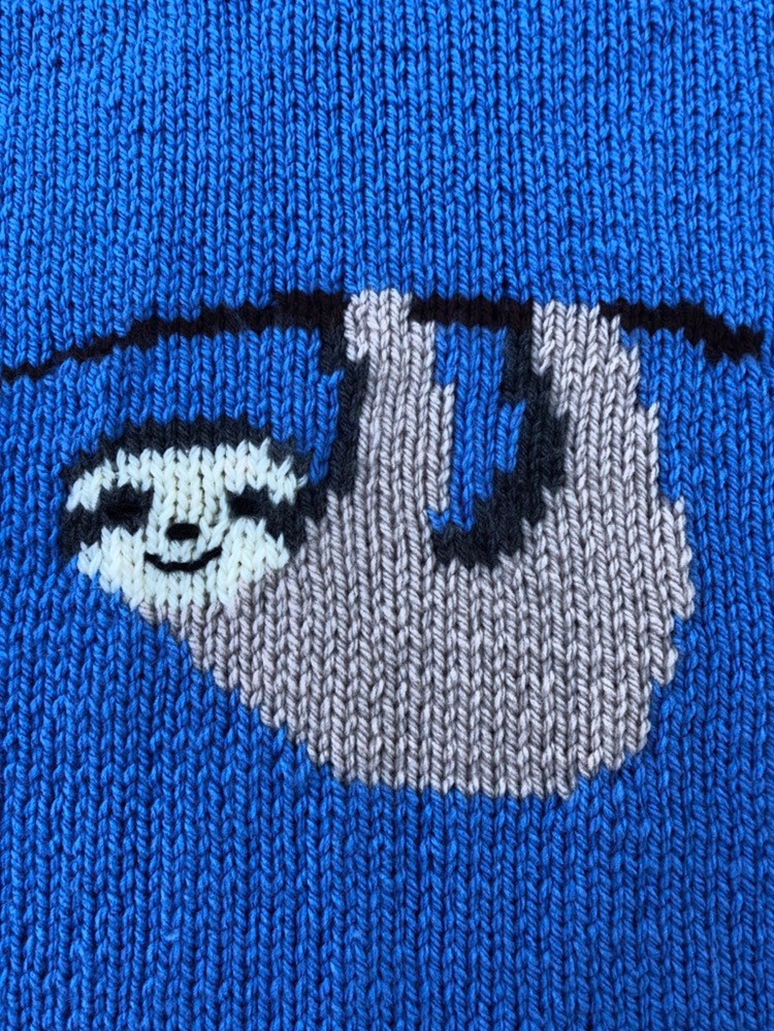 Sloth Baby Blanket Knitting Pattern Chunky/bulky Weight Yarn - Etsy