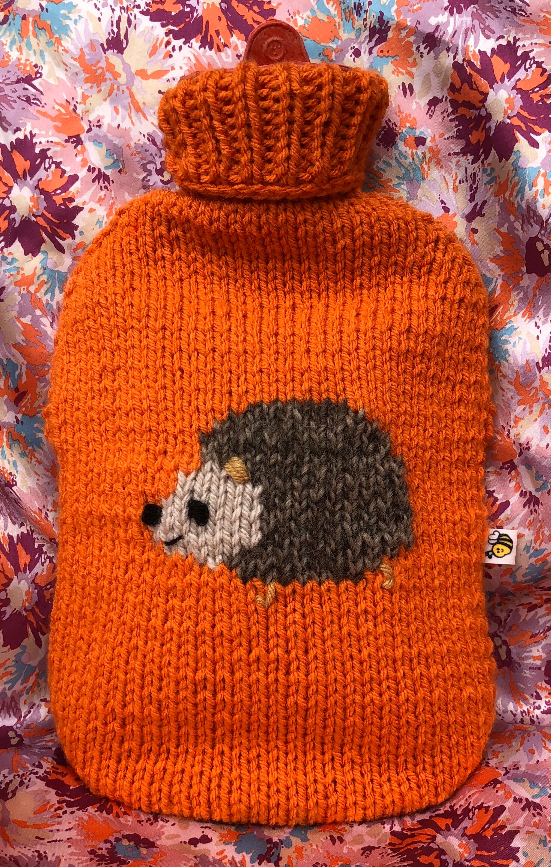 Hedgehog Hot Water Bottle Cover Knitting Pattern - Etsy