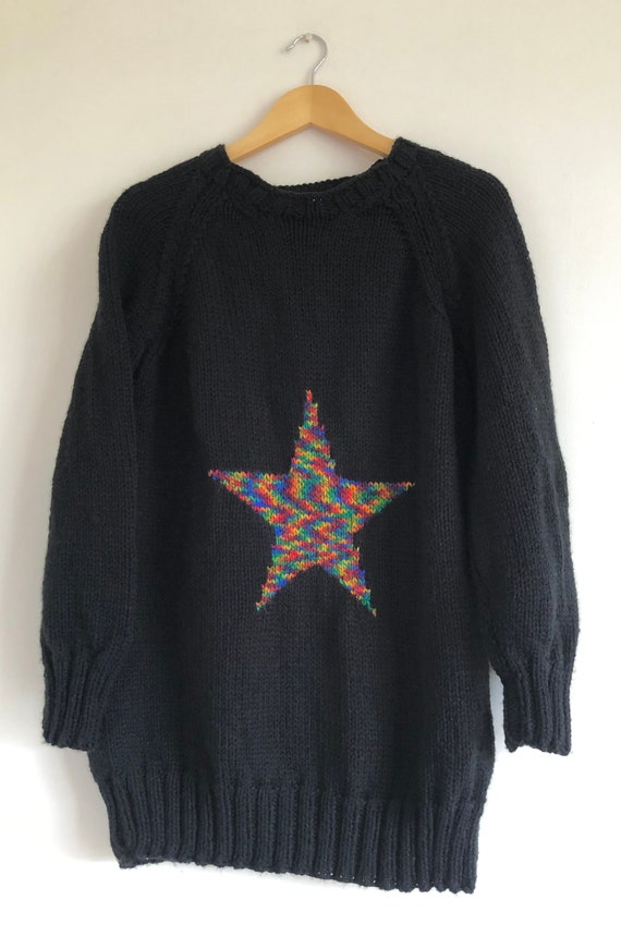 Star Sweater Knitting Pattern Adult Sizes Small Medium and - Etsy