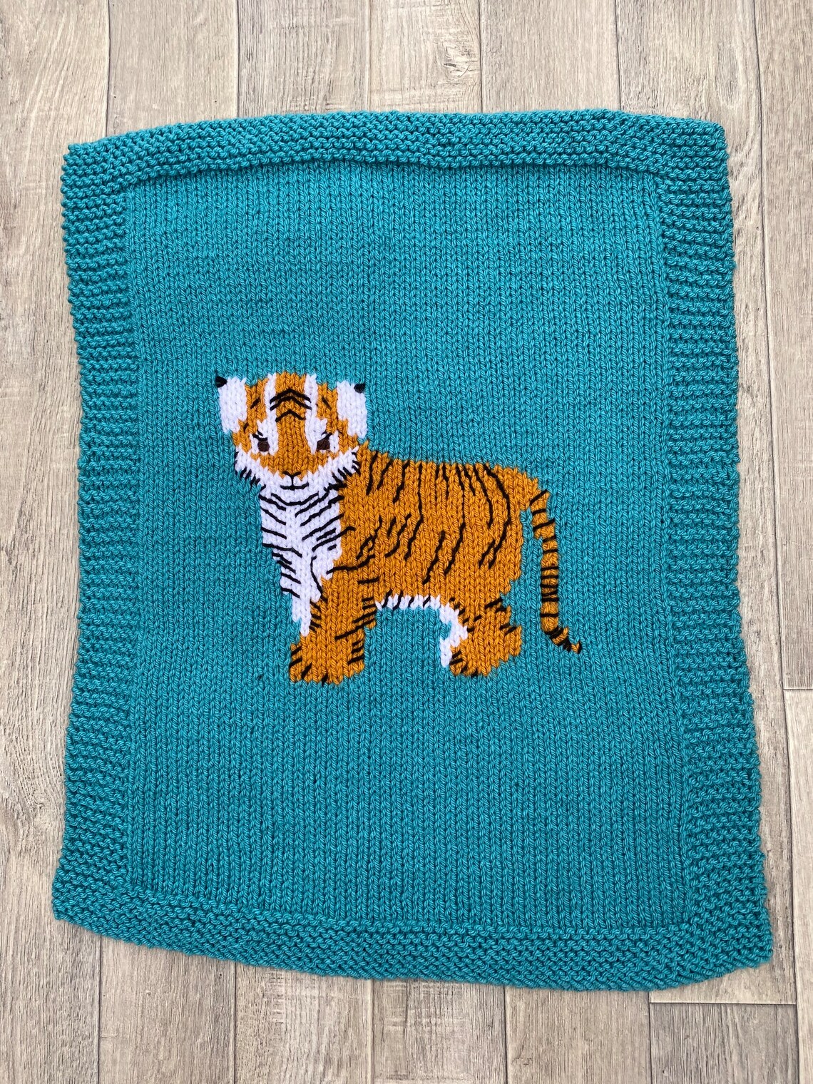 Tiger Baby Blanket Knitting Pattern. - Etsy