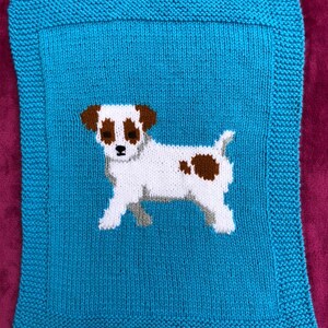 Jack Russell Baby Blanket, Knitting Pattern - Etsy UK