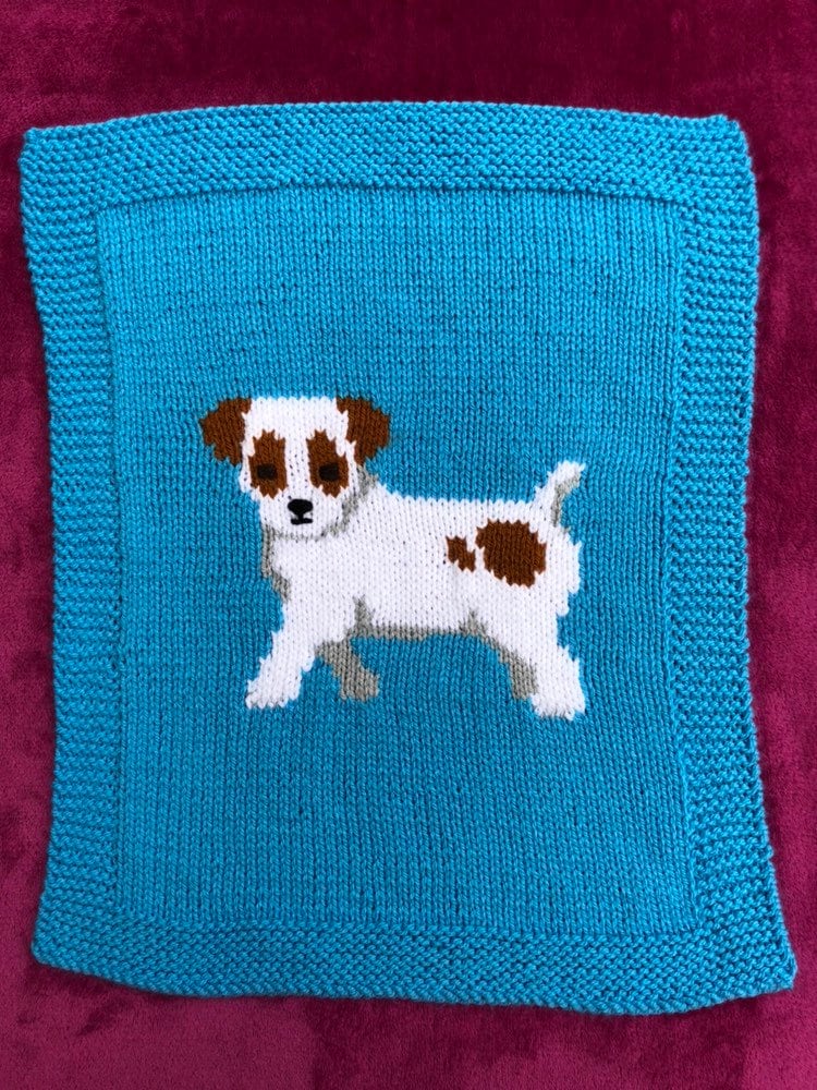 Jack Russell Baby Blanket, Knitting Pattern - Etsy UK
