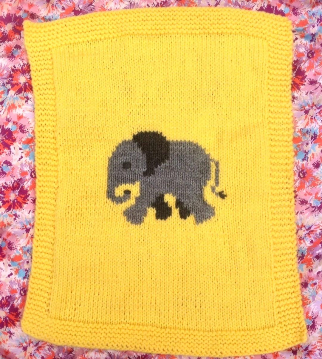 Elephant Baby Blanket, Knitting Pattern - Etsy