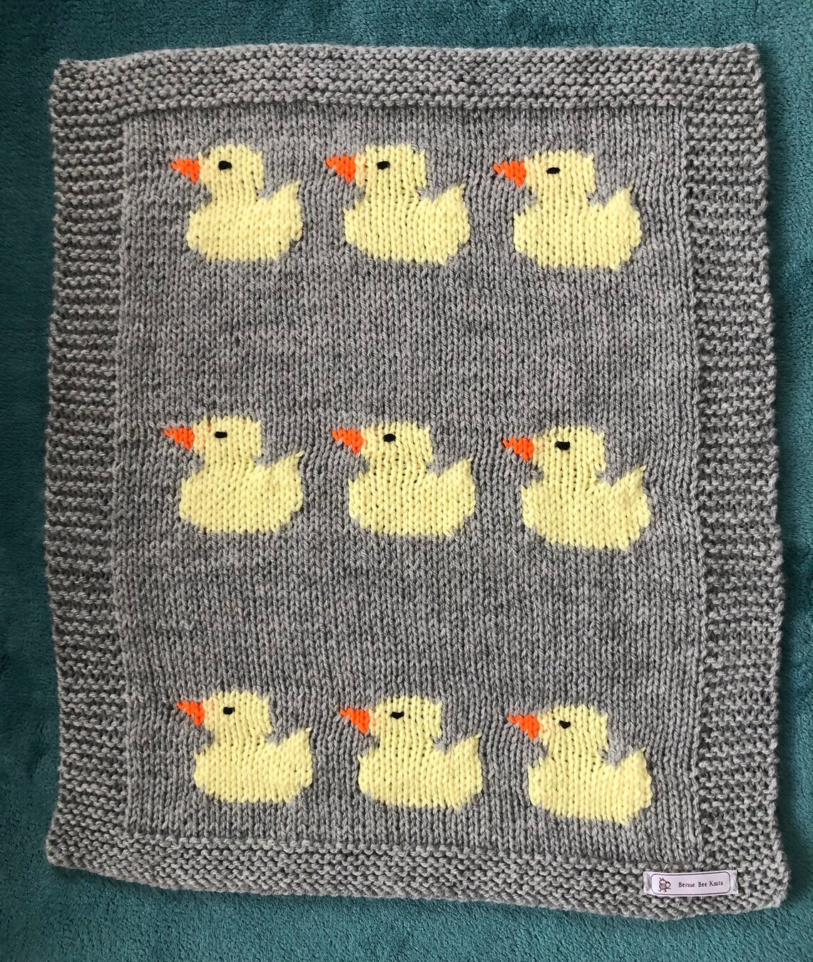 Duck Baby Blanket Knitting Pattern - Etsy Canada