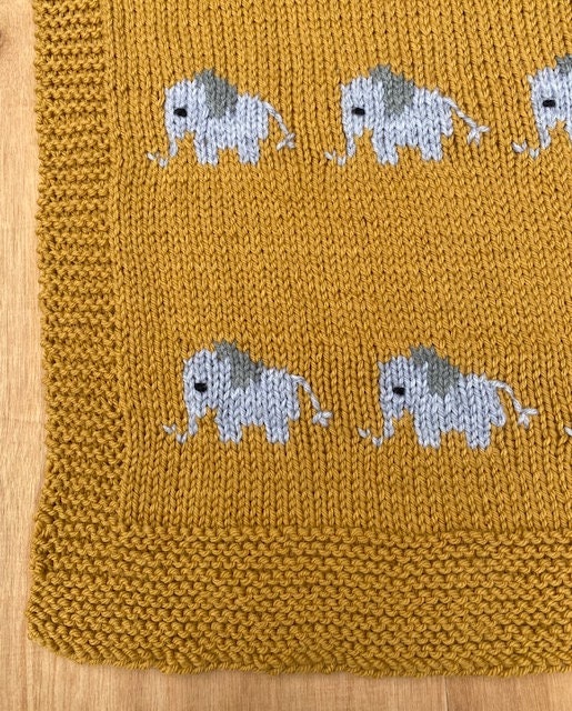 Elephants Baby Blanket, Knitting Pattern - Etsy