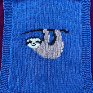 Sloth Baby Blanket, Knitting Pattern - Etsy