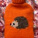 Hedgehog Hot Water Bottle Cover Knitting Pattern - Etsy UK