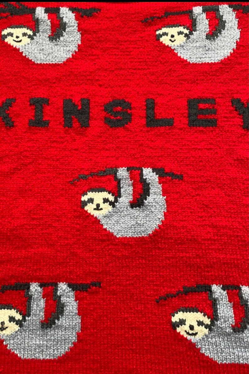 Sloth Baby Blanket, Knitting Pattern - Etsy