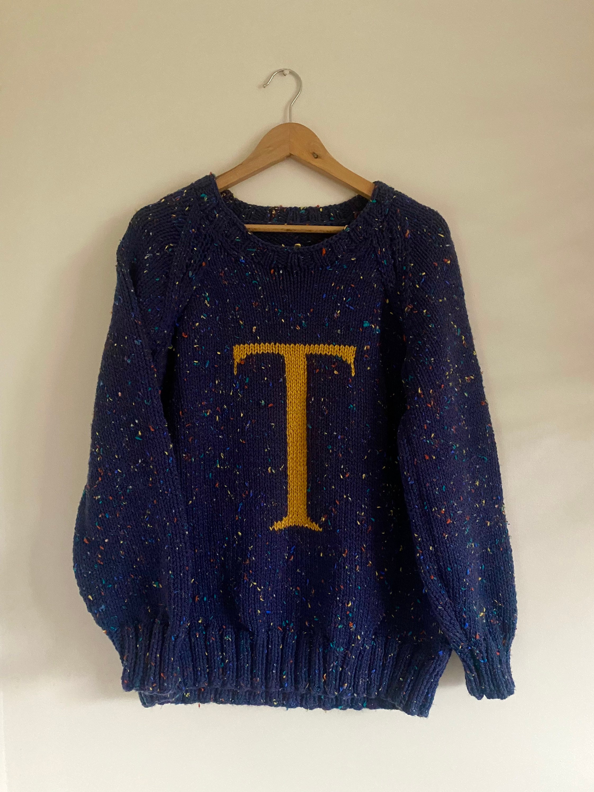 Letter T Sweater, Knitting Pattern - Etsy