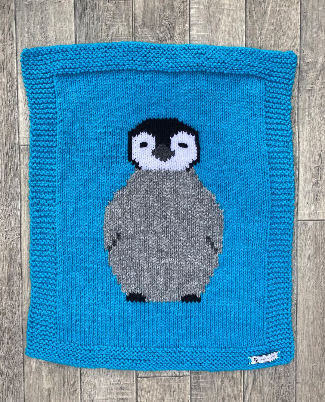 Penguin Baby Blanket, Knitting Pattern - Etsy