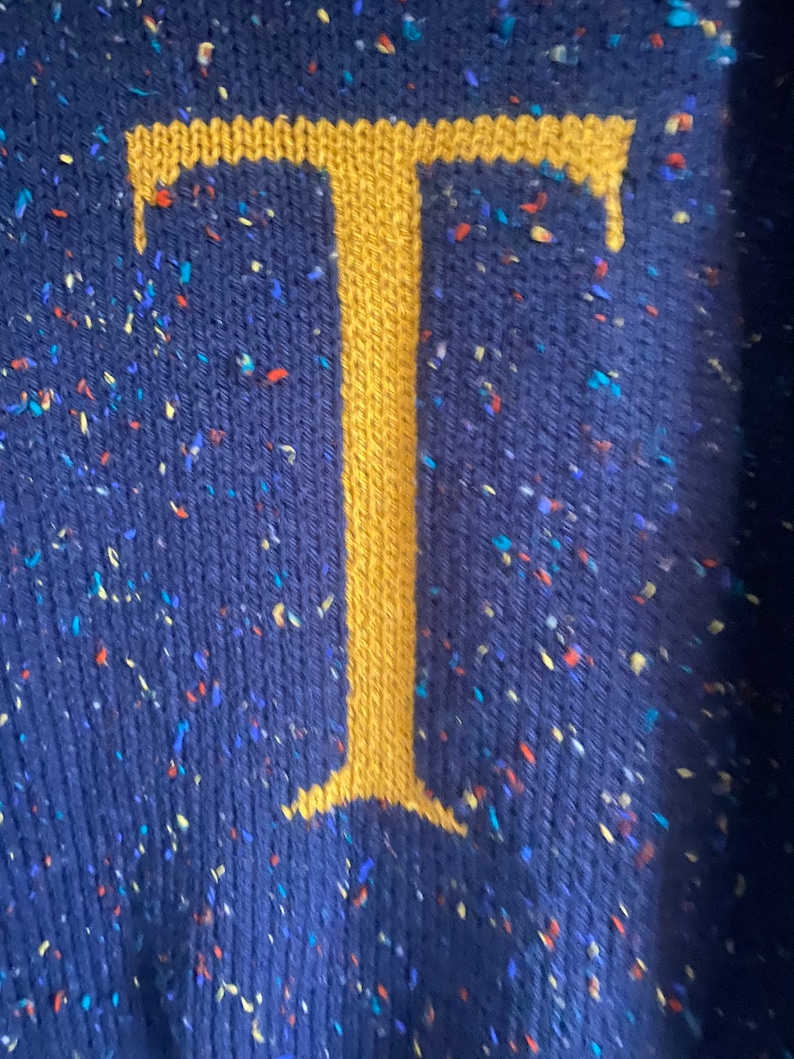 Letter T Sweater, Knitting Pattern (Download Now) - Etsy