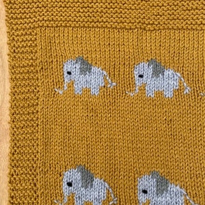 Elephants Baby Blanket, Knitting Pattern - Etsy