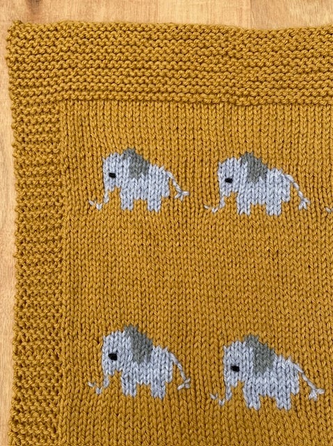 Elephants Baby Blanket, Knitting Pattern - Etsy