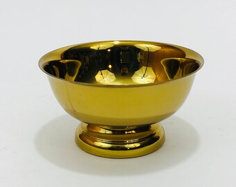 Footed brass bowl | Etsy