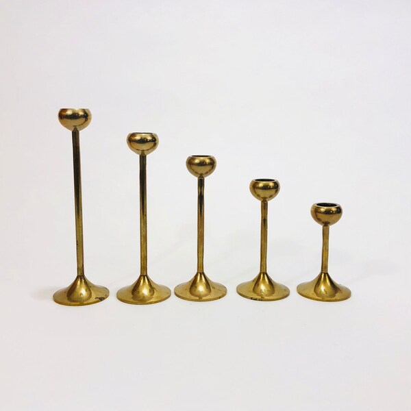 Brass Candlesticks - Etsy