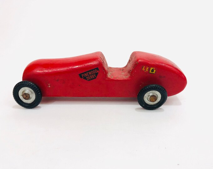 Wood Race Car Wooden Toy Racing Car Red Race Car Nursery - Etsy