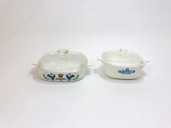 2 Corning Ware Square Dishes Square dishes with lids | Etsy