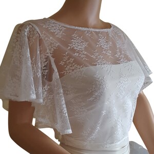 Women's Ivory Bridal Lace Over Top in Sizes 8 to 18 UK - Etsy
