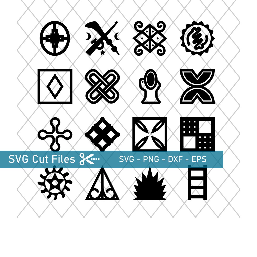 Adinkra Svg Bundle Png Bundle Dxf Bundle Image Bundle - Etsy