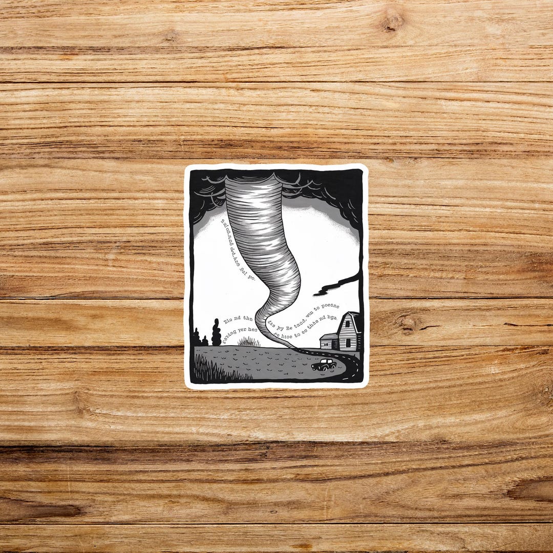 Powerful Tornado Sticker: Tornado Chaser Perseverance and Resilience ...